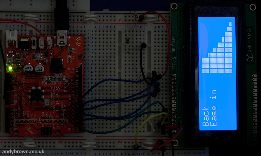 Animation On The Arduino With Easing Functions Andys Workshop