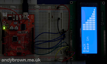 Animation on the Arduino with easing functions | Andys Workshop