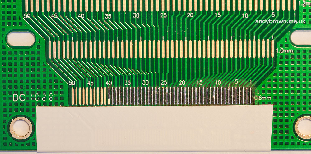 How to hand solder an LCD FPC/FFC connector | Andys Workshop