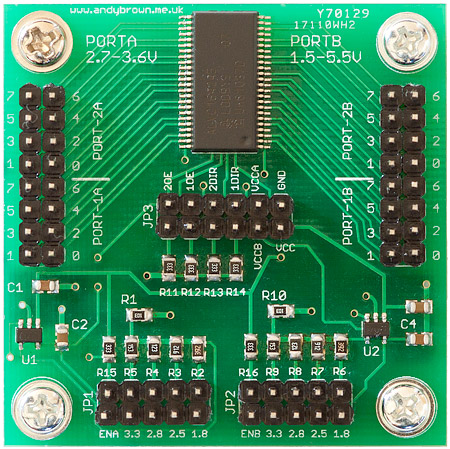 16 channel level converter with dual regulators | Andys Workshop