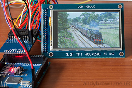 A generic optimised 16-bit LCD adaptor for the Arduino | Andys Workshop