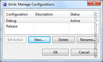 Your first AVR project in Eclipse | Andys Workshop